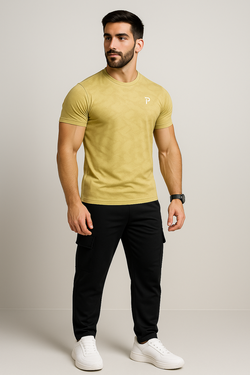 Camel Drifit Shirt & Cargo Trouser Twin Set – VOLGUN