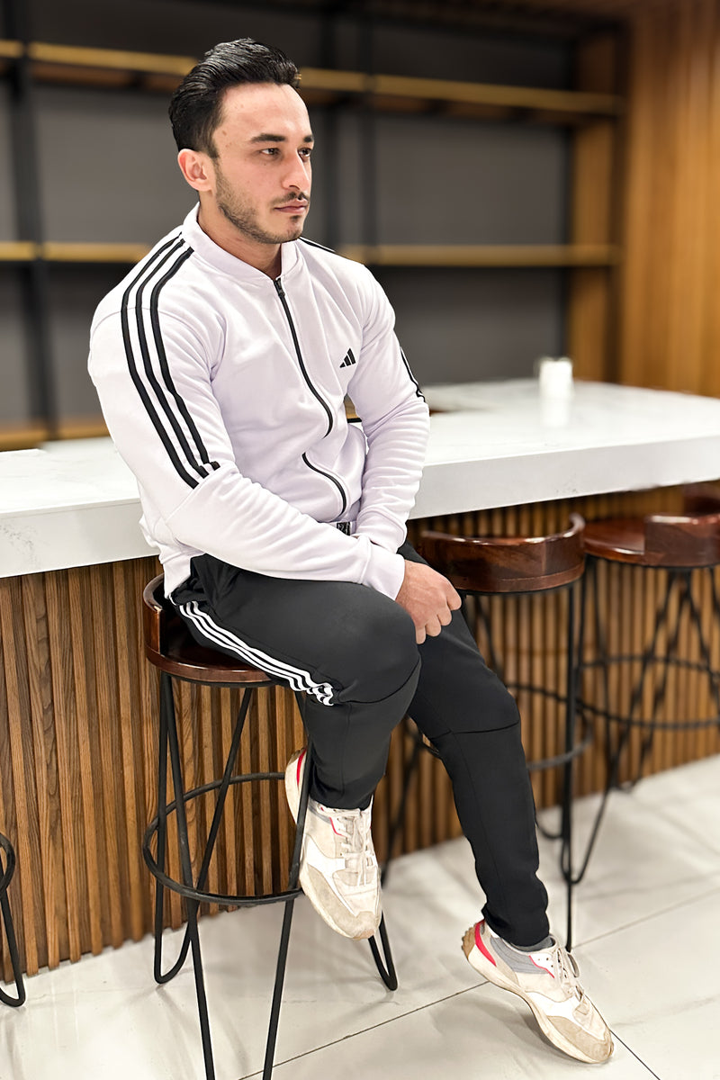 Premium White Half Adi Liner Tracksuit – VOLGUN